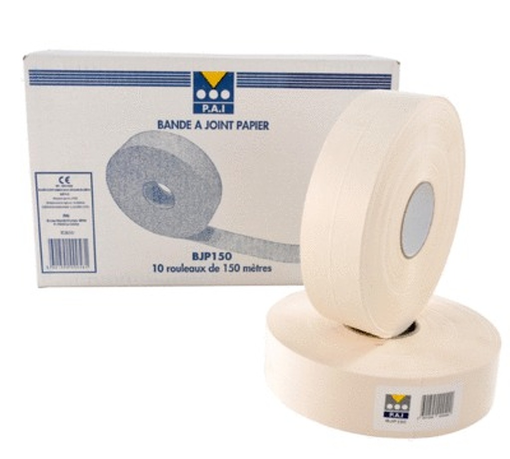 Bande à joint papier - PAI - 52mmx150m - Pour plaque de plâtre