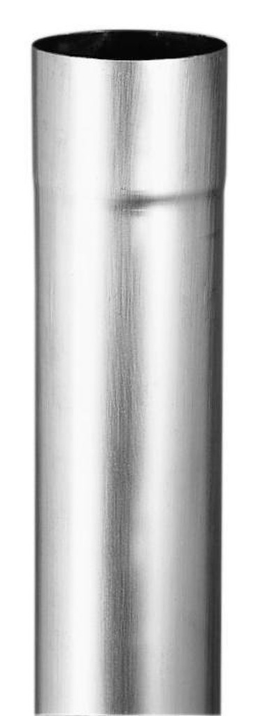 Tuyau cylindrique soudé bord à bord - diam 100 - Quartz-Zinc - 0.65mm x 2m
